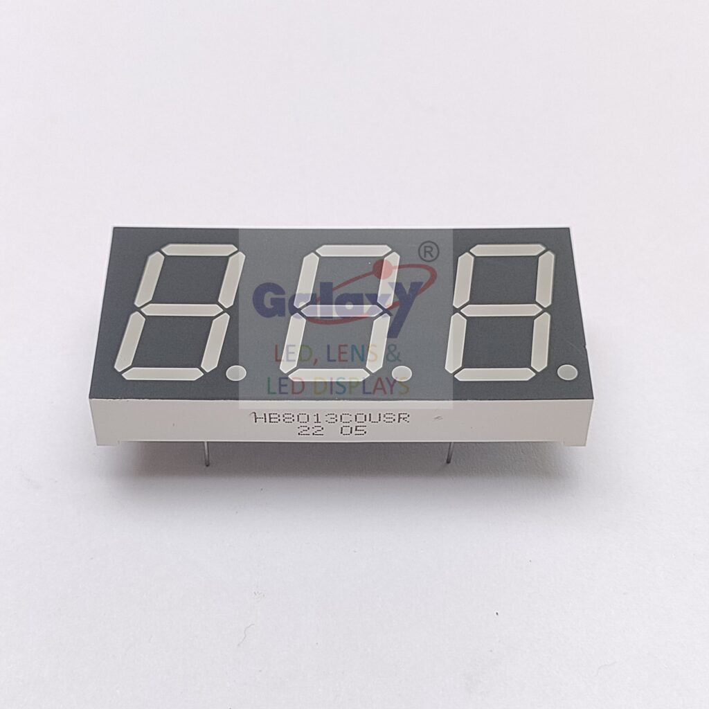 0.8 inch 3 Digit 7 Segment Display | Seven Segment Display in Mumbai