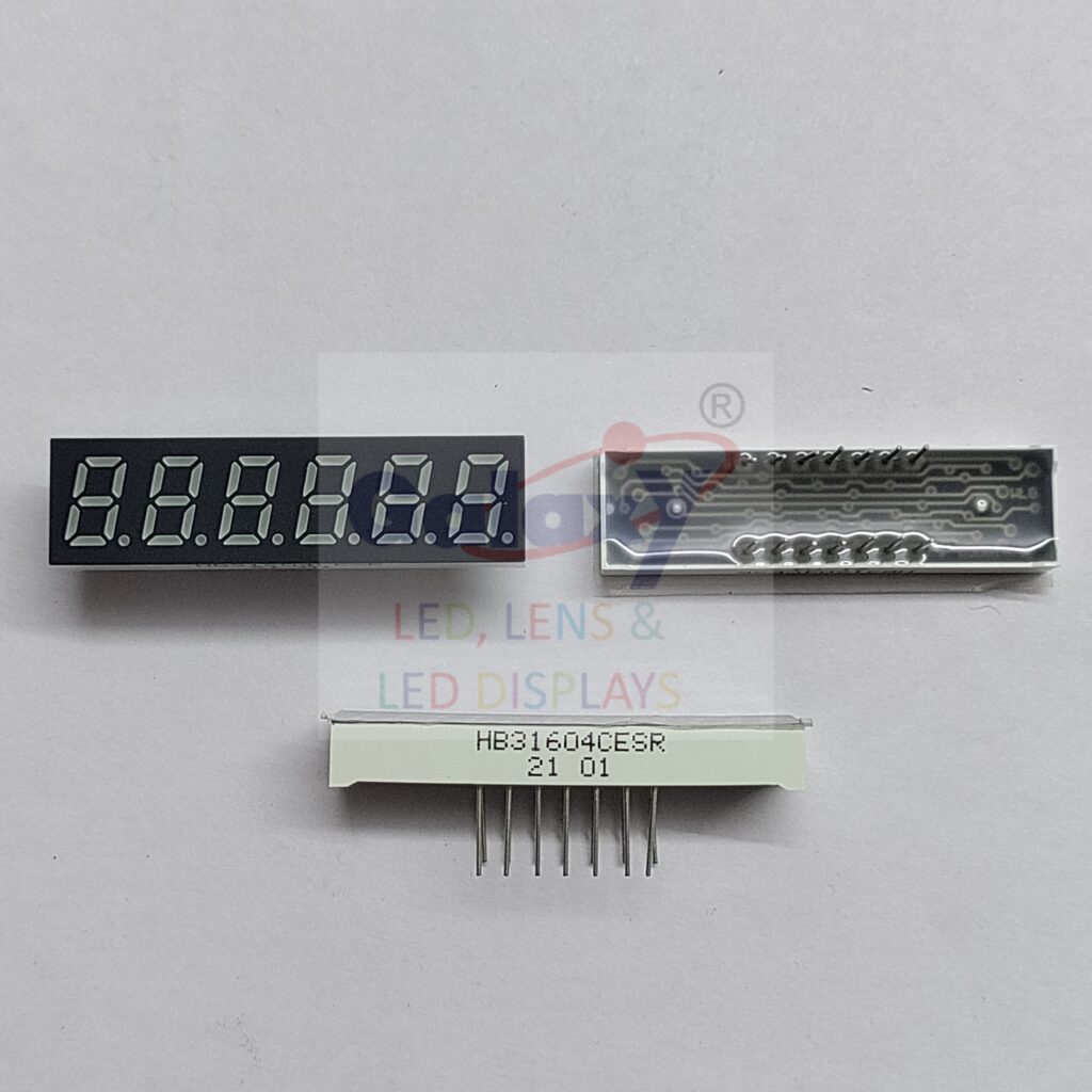 0.3 inch 6 Digit 7 Segment Display | Seven segment led display in Mumbai