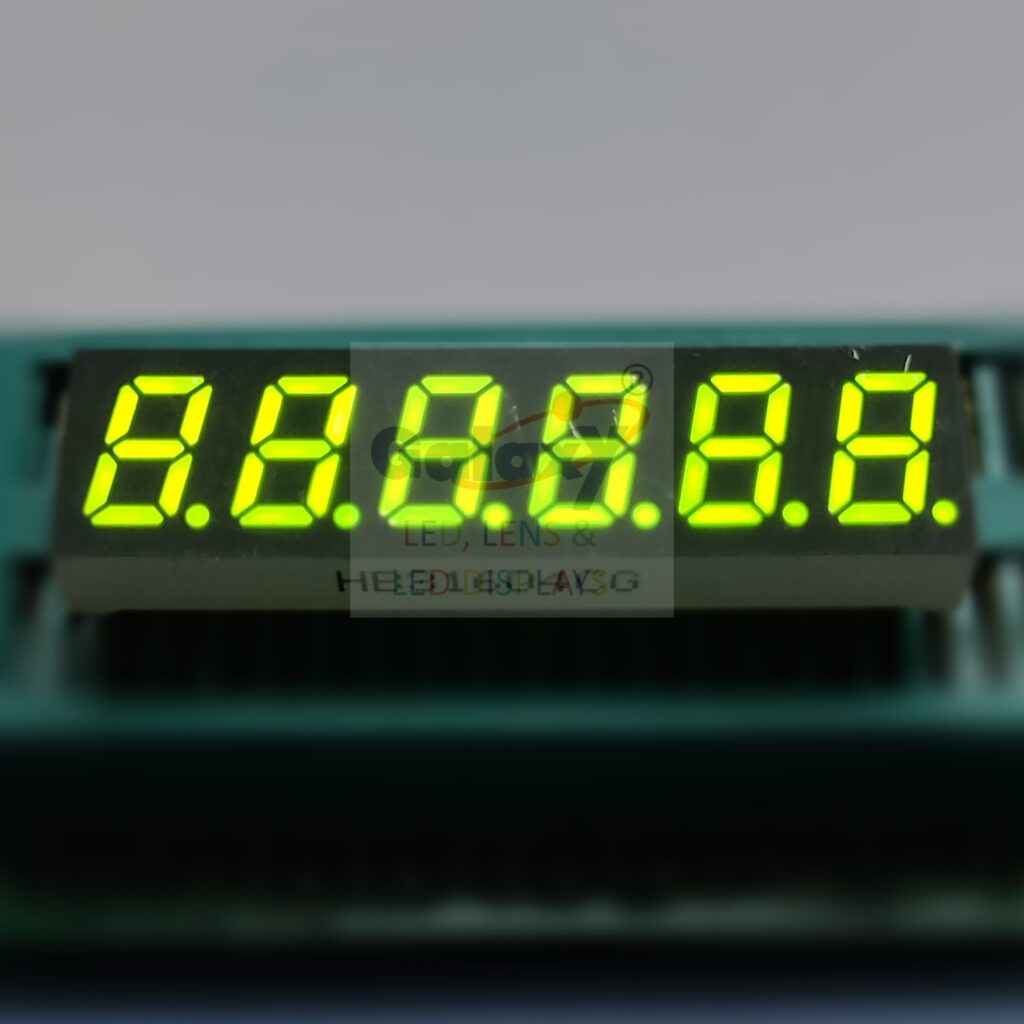 0.3 inch 6 Digit 7 Segment Display | Seven segment led display in Mumbai