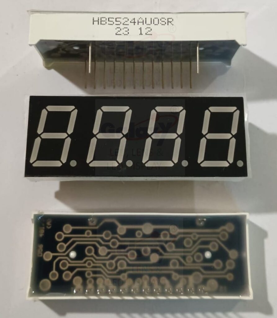 0.56 Inch 4 Digit Seven Segment Display | CA/CC, RoHS Certified, Galaxy ...